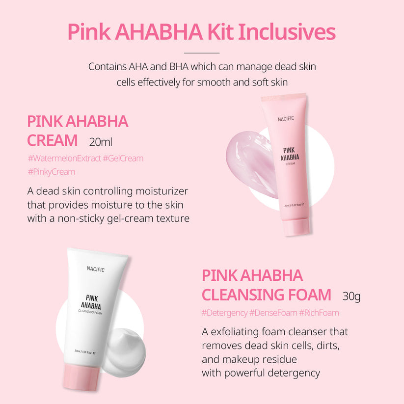 Pink AHA BHA KIT – NACIFIC AUSTRALIA | The Birth of Natural Beauty